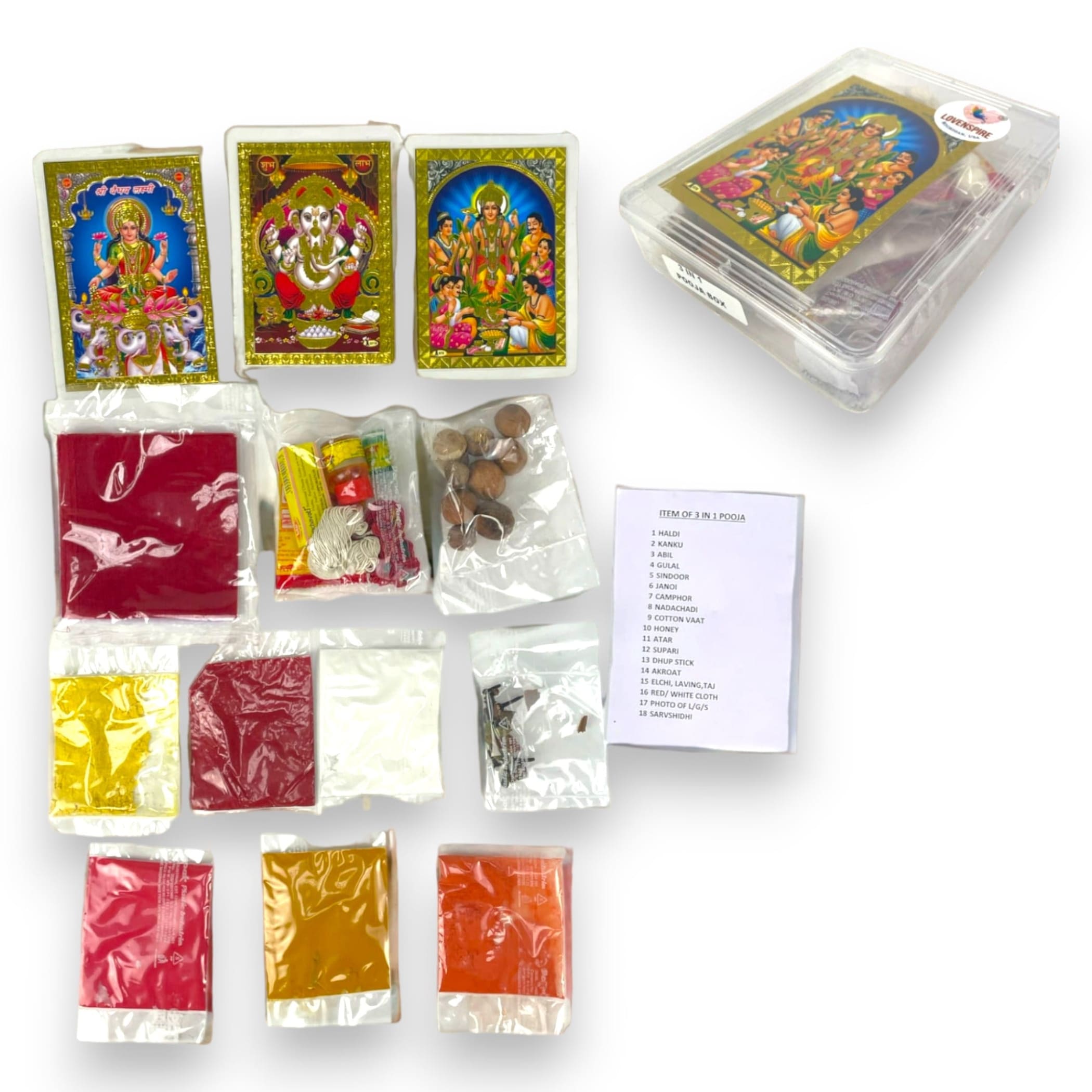 Buy Pooja Kit / Puja Samagri in USA - LoveNspire