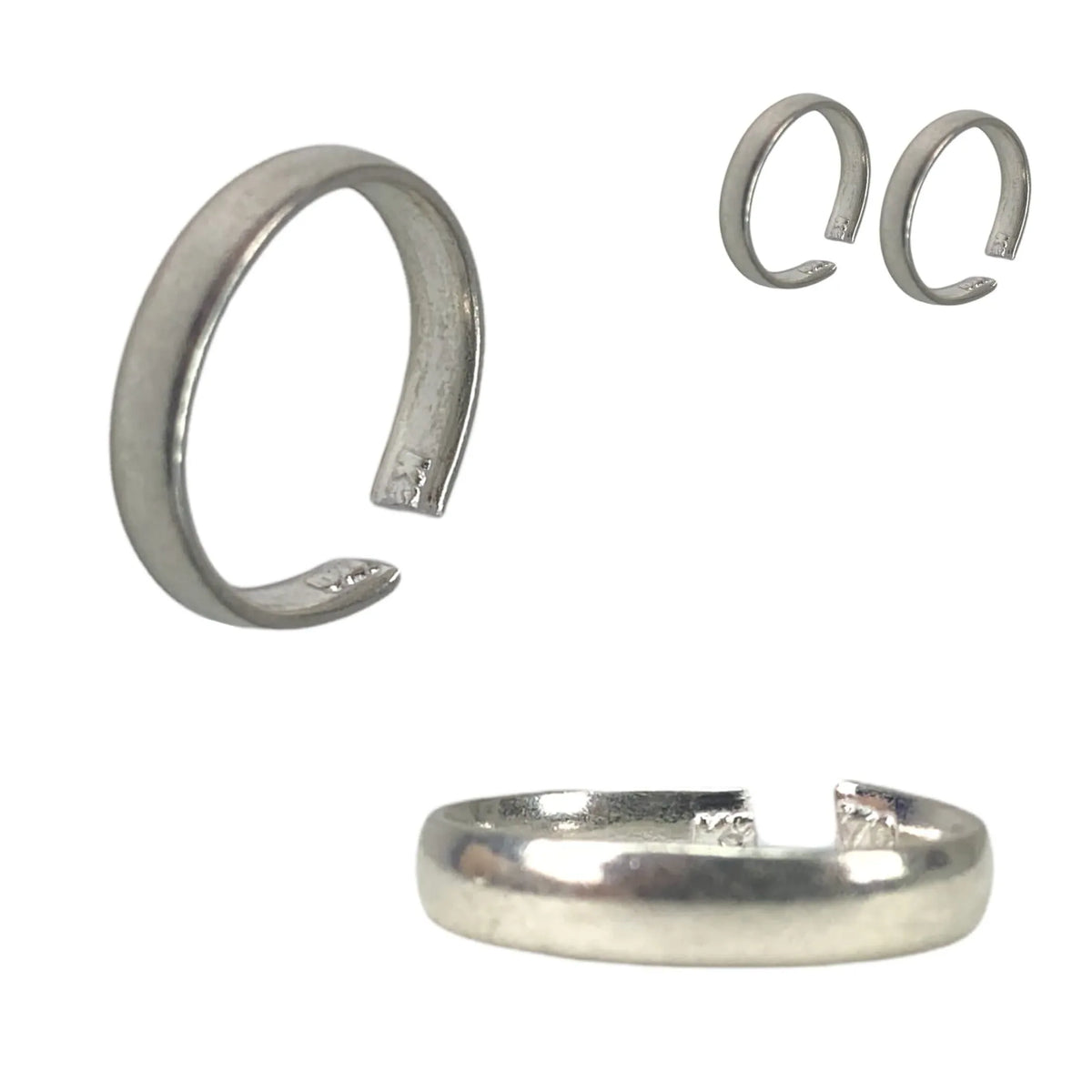 Buy adjustable solid indian bichua bichiya real silver t...