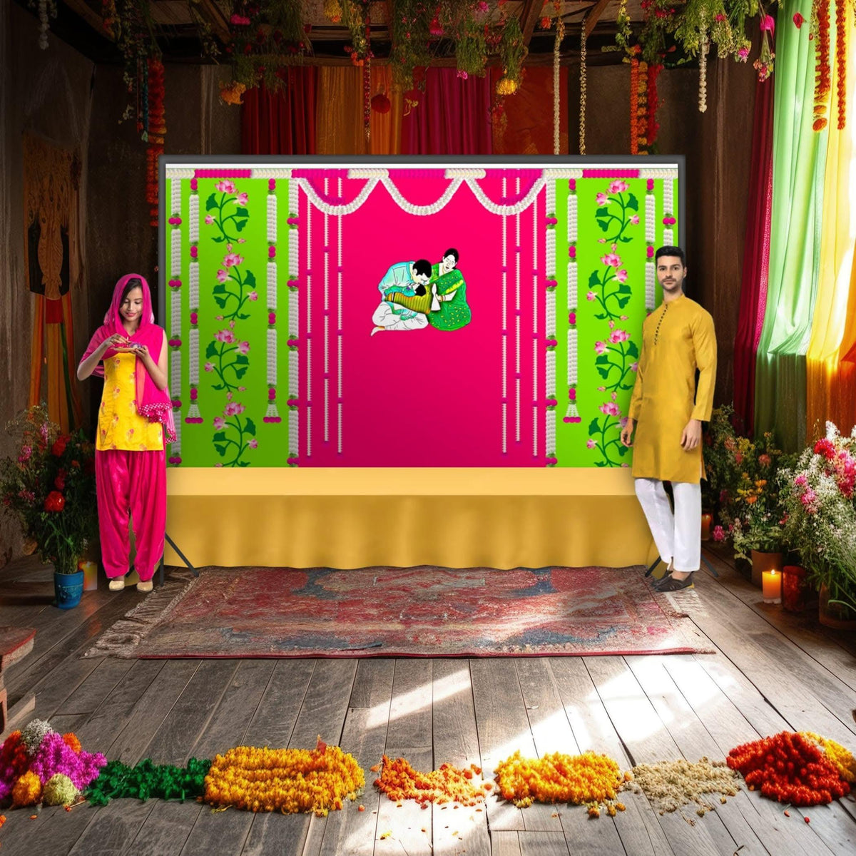 Buy anaprasana backdrop annaprashan banner annaprashan backdrop ...