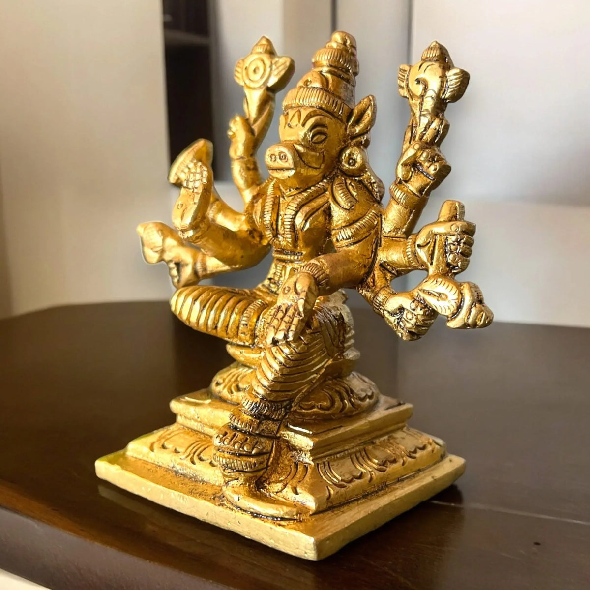 Brass Varahi Devi Statue 3-Inch - Perfect Gift - LoveNspire