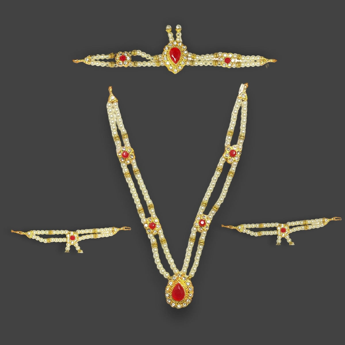 Hindu God Goddess Shringaar Jewellery Set Indian Traditi...