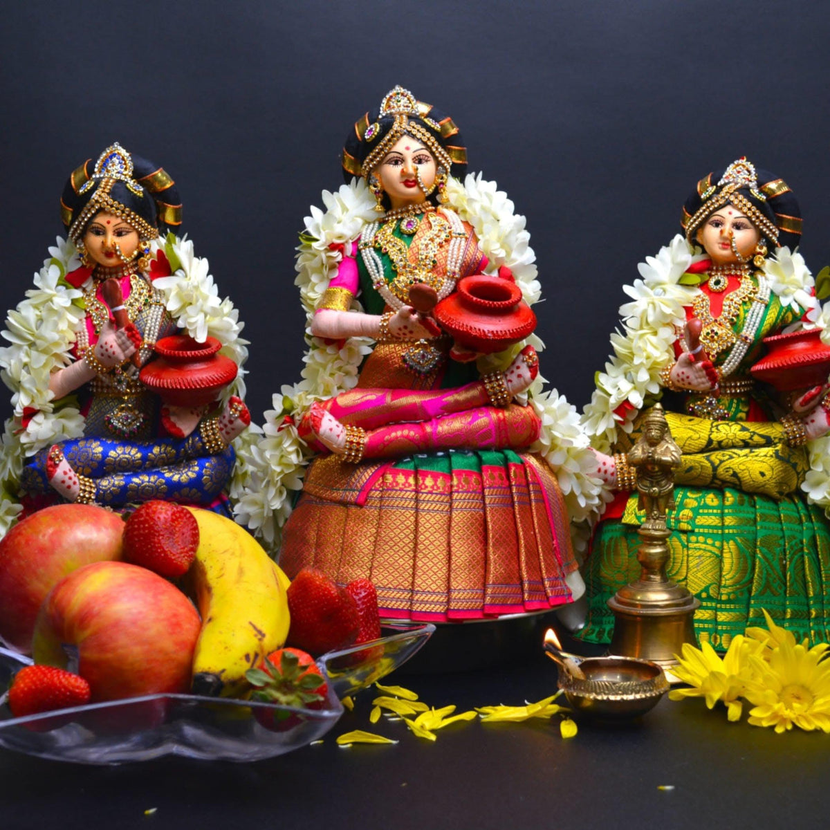 Buy annapoorani mata devi doll goddess annapurna maa statue hindu idol ...