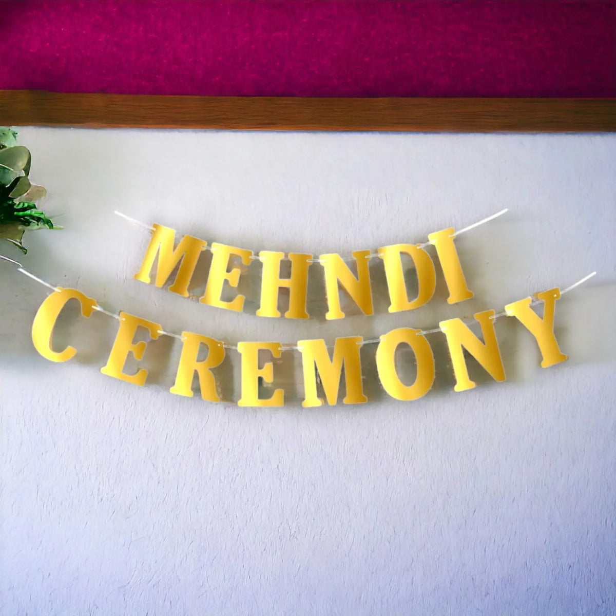 Buy mehndi ceremony banner bunting diy indian wedding banner sign ...