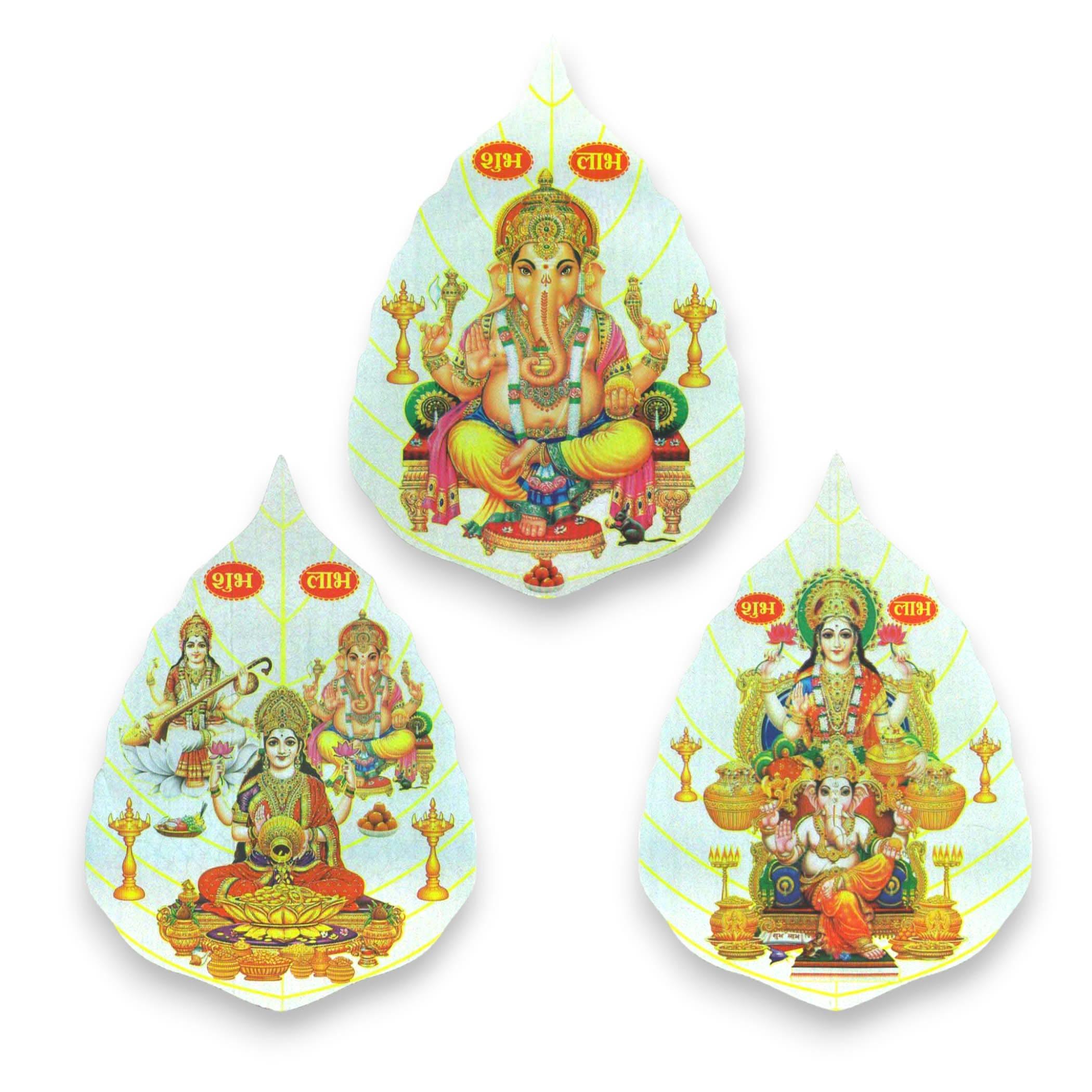 Buy pooja room wall sticker ganesh laxmi saraswati puja mandir sticker ...