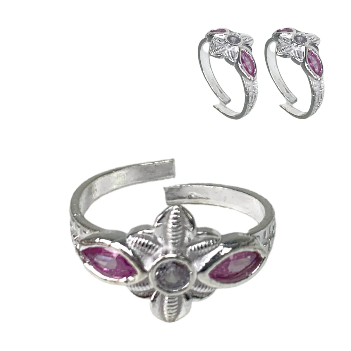 Adjustable Silver Toe Rings - Tribal Jewelry - LoveNspire